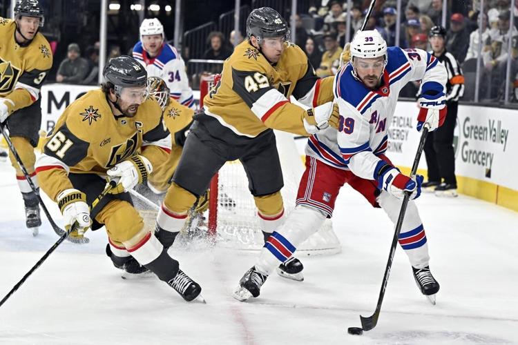 Edstrom's 3rd-period goal gives Rangers 2-1 win over the Golden Knights