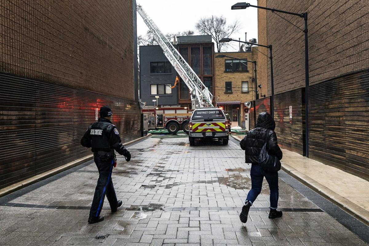 Toronto fire battles three-alarm blaze in Yorkville