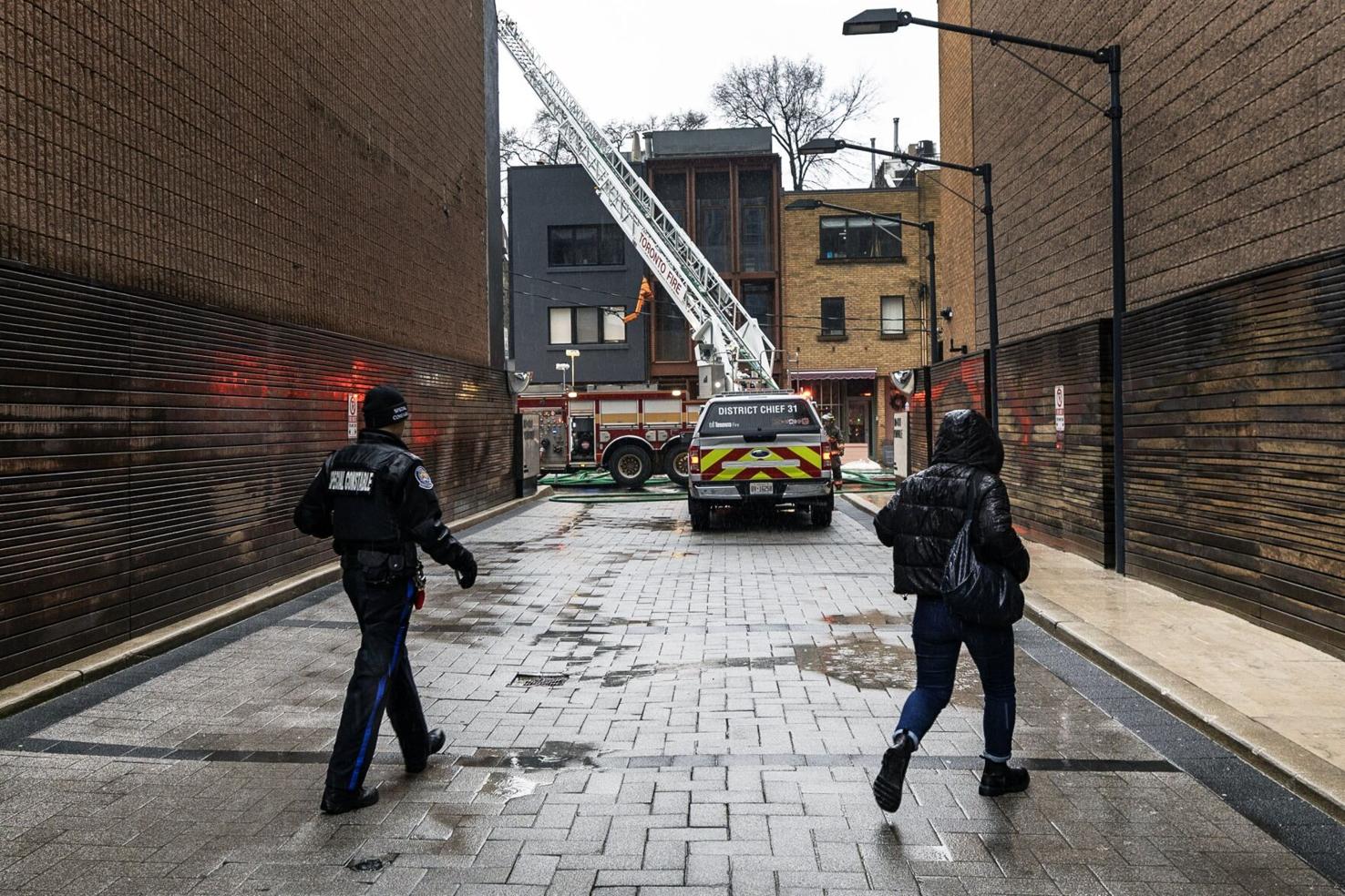 Toronto fire battles three-alarm blaze in Yorkville