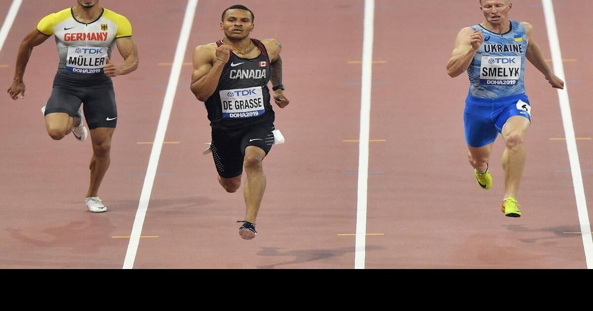 Canadian sprinters De Grasse, Brown cruise into 200-metre semifinal at ...