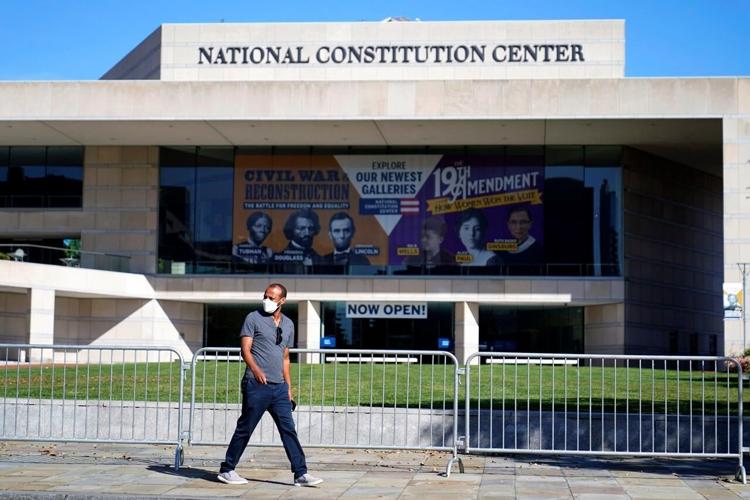 Stone tablet marking First Amendment freedoms finds new home