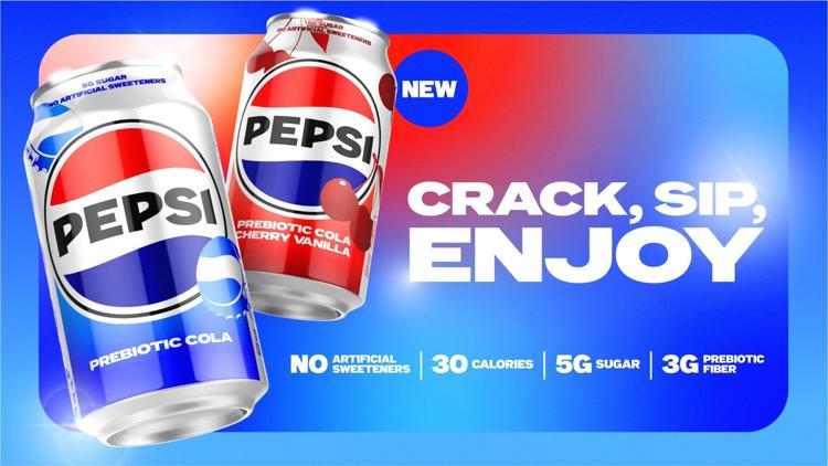 Pepsico launches new prebiotic Pepsi line with added fibre