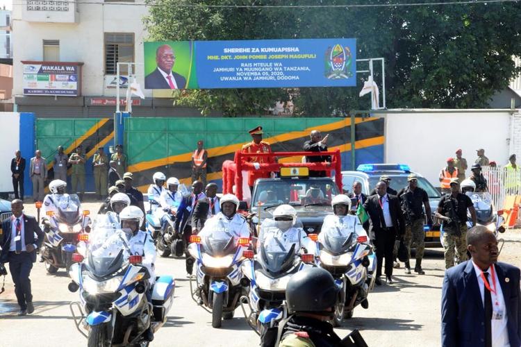 Tanzania’s leader sworn in for 2nd term after troubled vote
