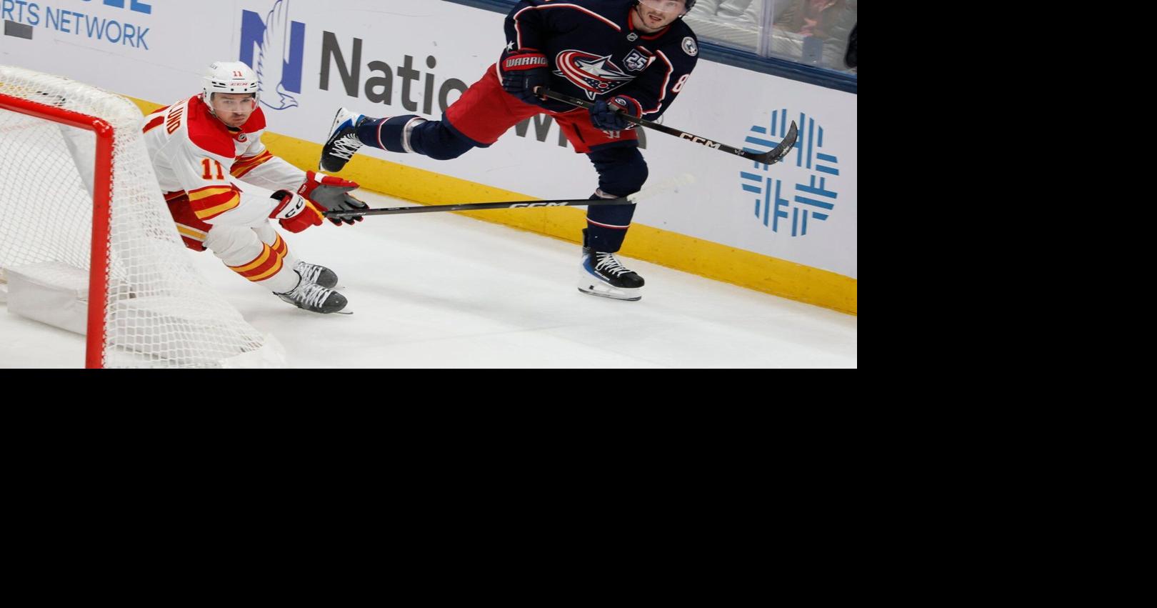 Jenner's goal propels Blue Jackets to 5-3 win over Flames in Bowness ...