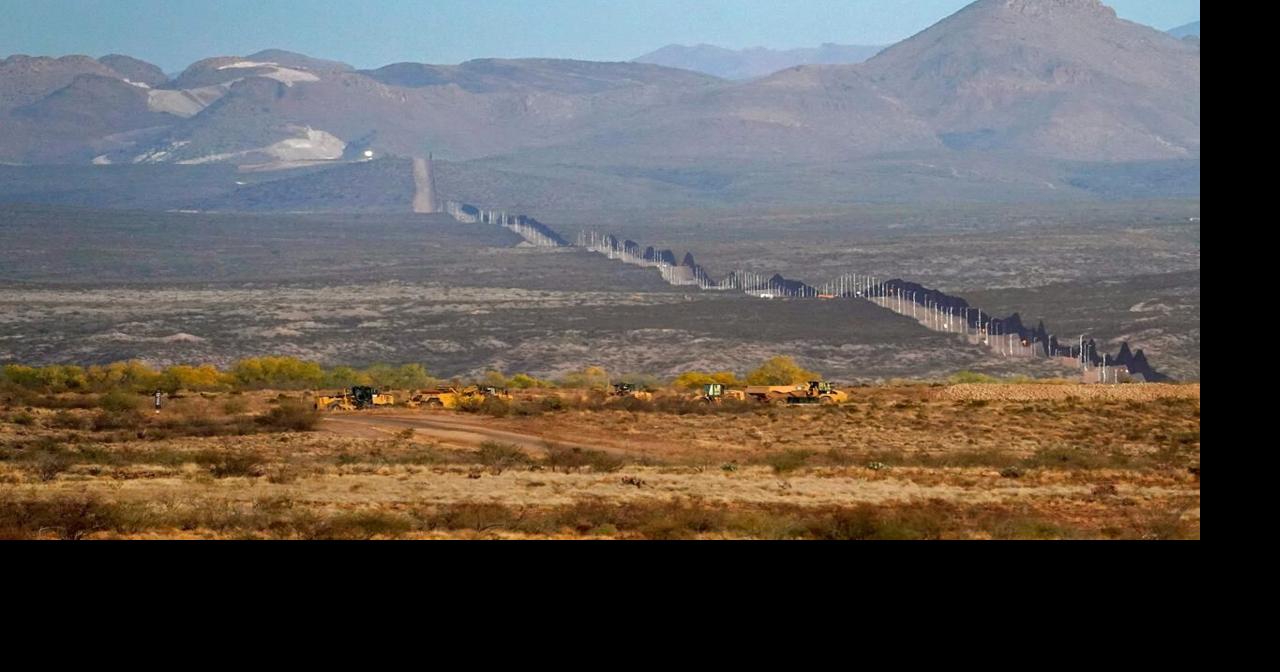 Damage from border wall: blown-up mountains, toppled cactus