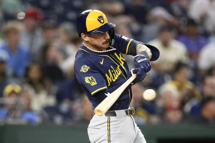 Blake Perkins homers twice as Brewers get 25 hits in 16-9 win over ...