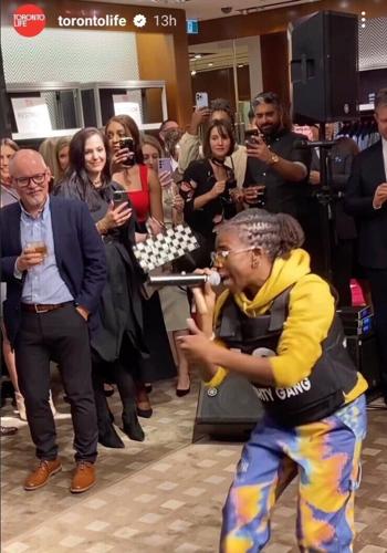 Dr. Kieran Moore goes unmasked at party