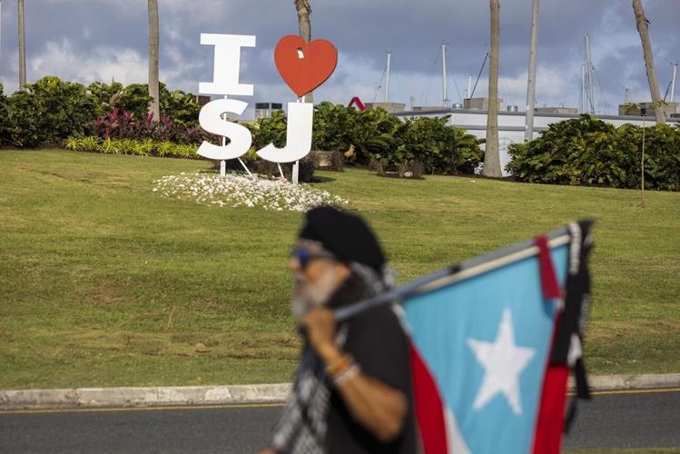 Kamala Harris marks first visit to Puerto Rico as vice president ...