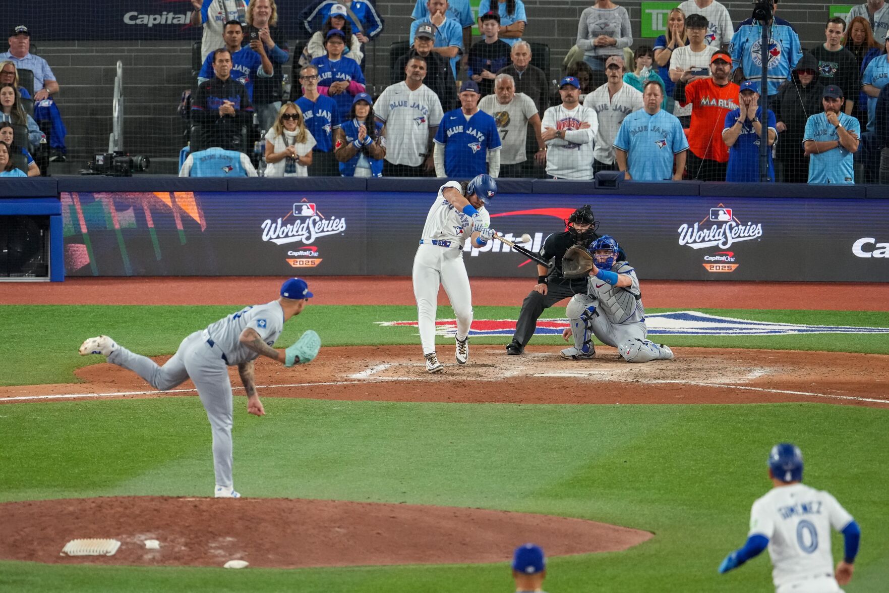 World Series photos: Addison Barger’s Blue Jays grand slam