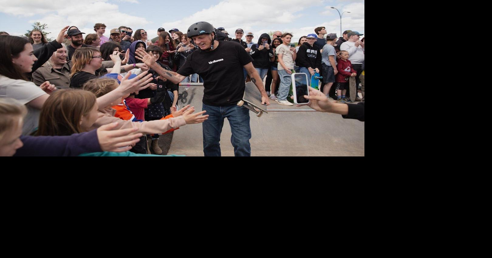 Tony Hawk, Mark McMorris help open skateboard park expansion in ...