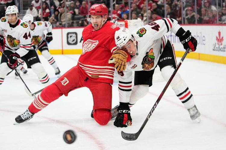 Connor Bedard scores, gets 2 assists to lead Blackhawks over Red Wings 5-1