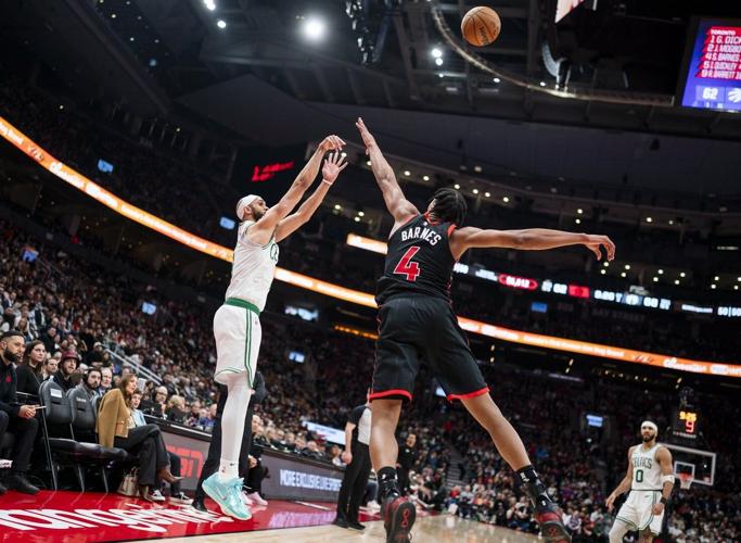 Raptors' three-point shooting goes cold against volume-shooting Celtics