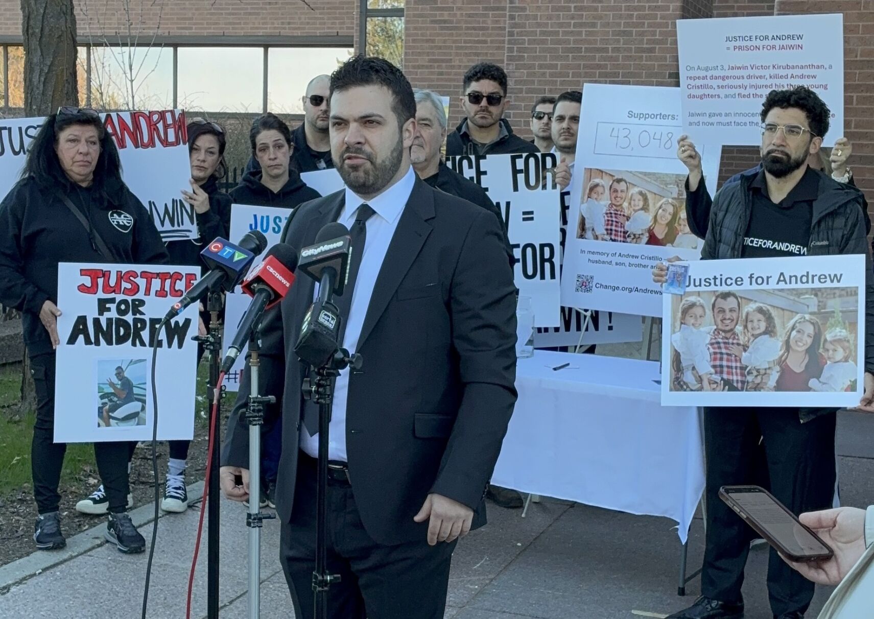 Driver pleads guilty in crash that killed dad Andrew Cristillo