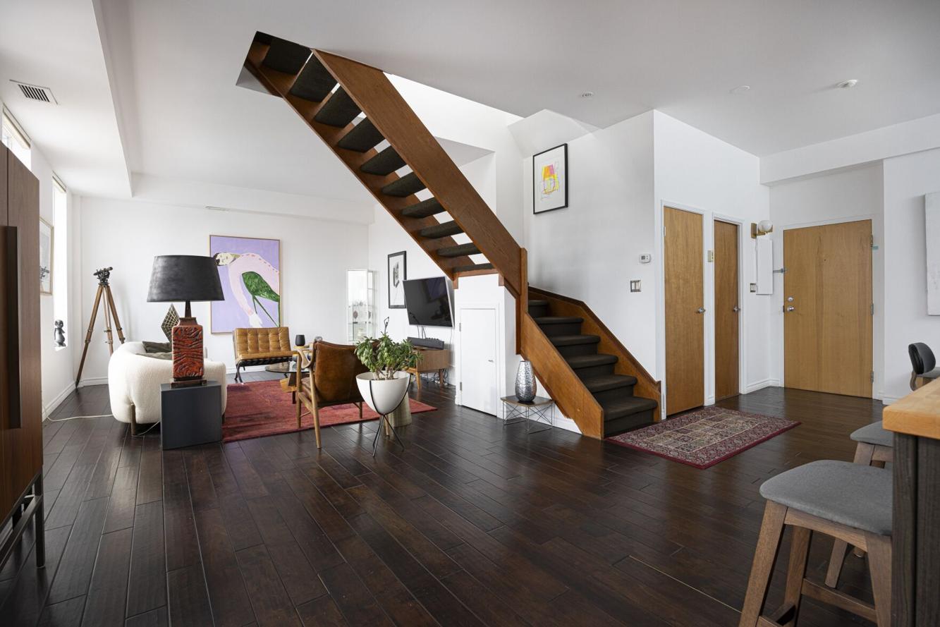 Junction loft originally office space, transformed into home