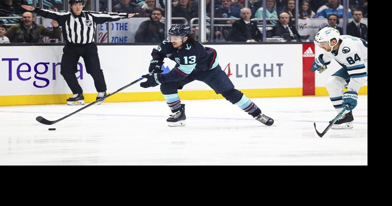 Kraken score 4 times in 1st in 7-1 victory over NHL-worst Sharks