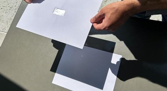 How to make a pinhole camera to view the total solar eclipse