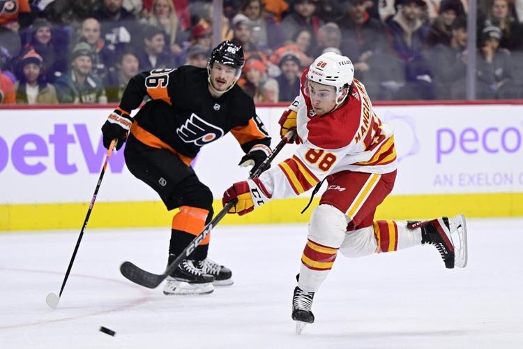 Coleman, Flames send slumping Flyers to 7th straight loss