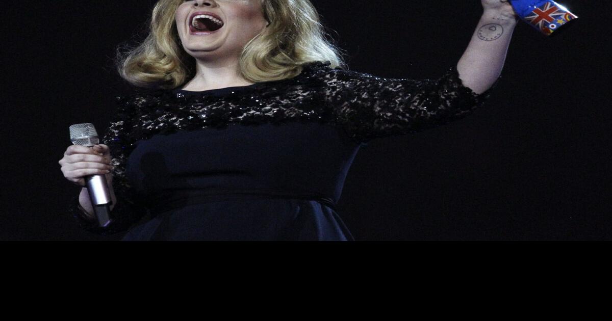 Brit Awards: Adele wins 2 awards, flashes her middle finger at ‘suits’