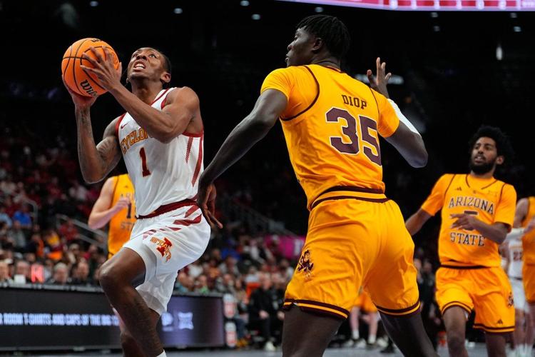 Seventh-ranked Iowa State trounces Arizona State 91-42 in second round ...