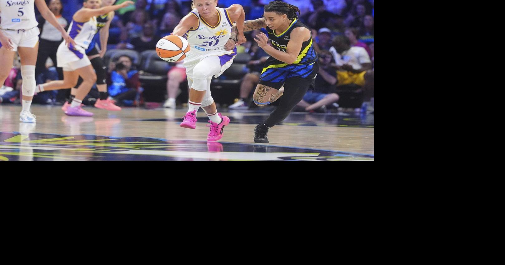 Allemand scores 21, Burrell sparks late run; Sparks beat Wings 91-77 ...