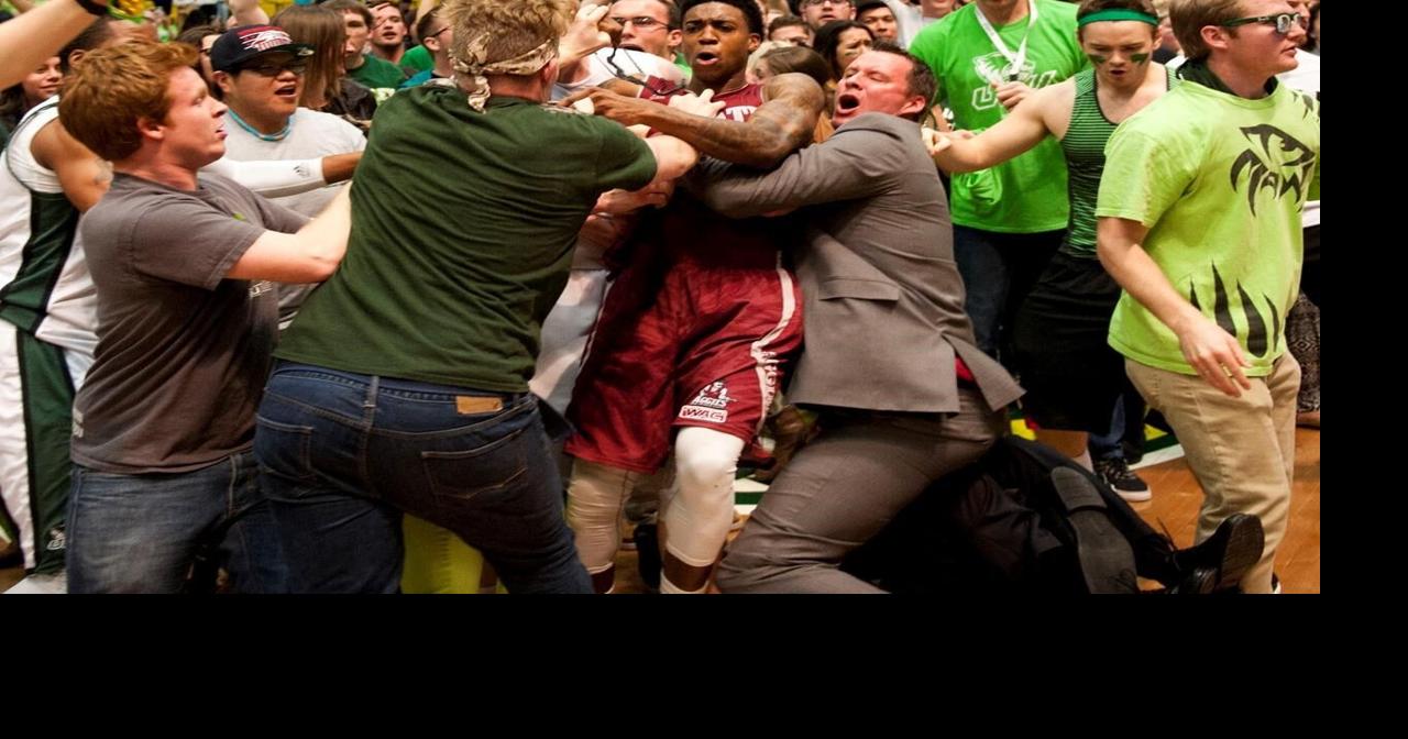 The potential hazards of fans storming the court has run smack into a ...