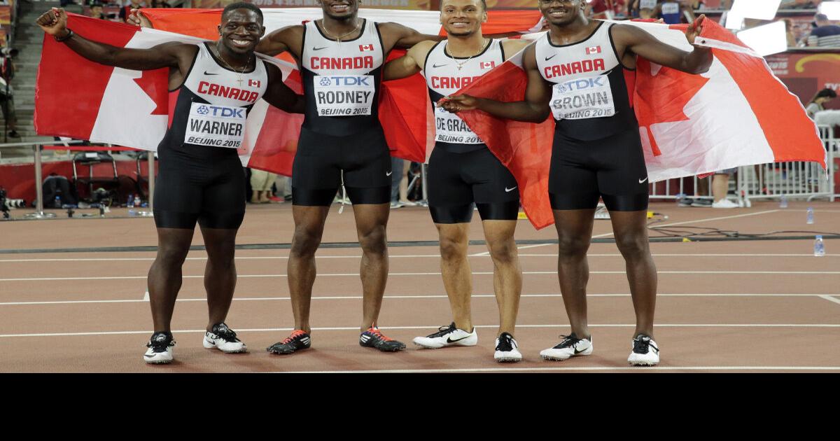 Dramatic bronze for 4x100 relay team caps big day for Canada at track ...