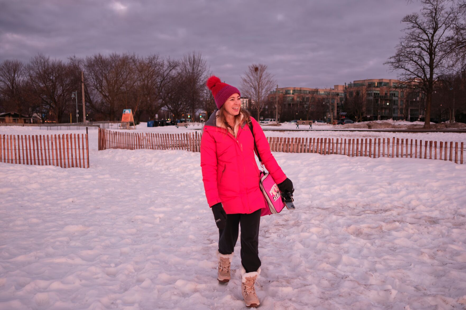Local woman’s daily routine: cold dips