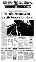 25 years ago, Toronto called in the army to clean up snow