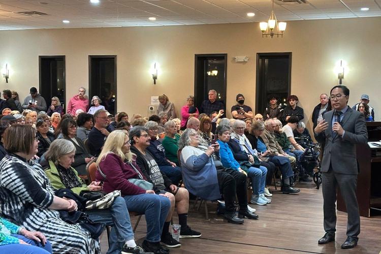 New Jersey Democratic Sen. Andy Kim implores town hall to 'please stay ...