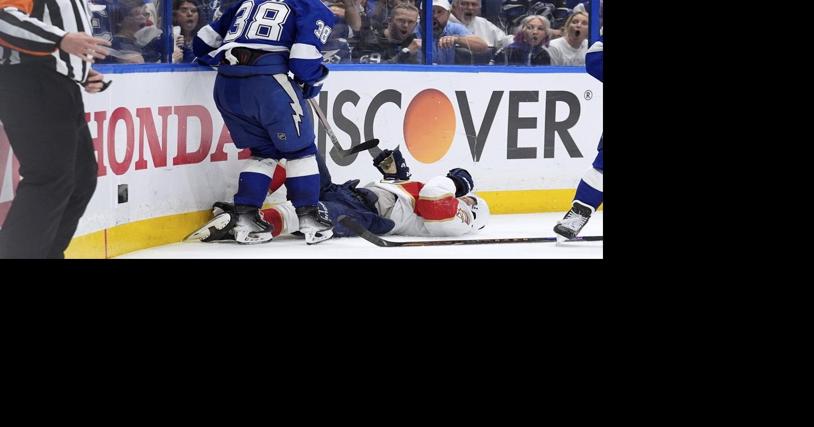Lightning's Hagel suspended for Game 3 for his late hit that injured ...