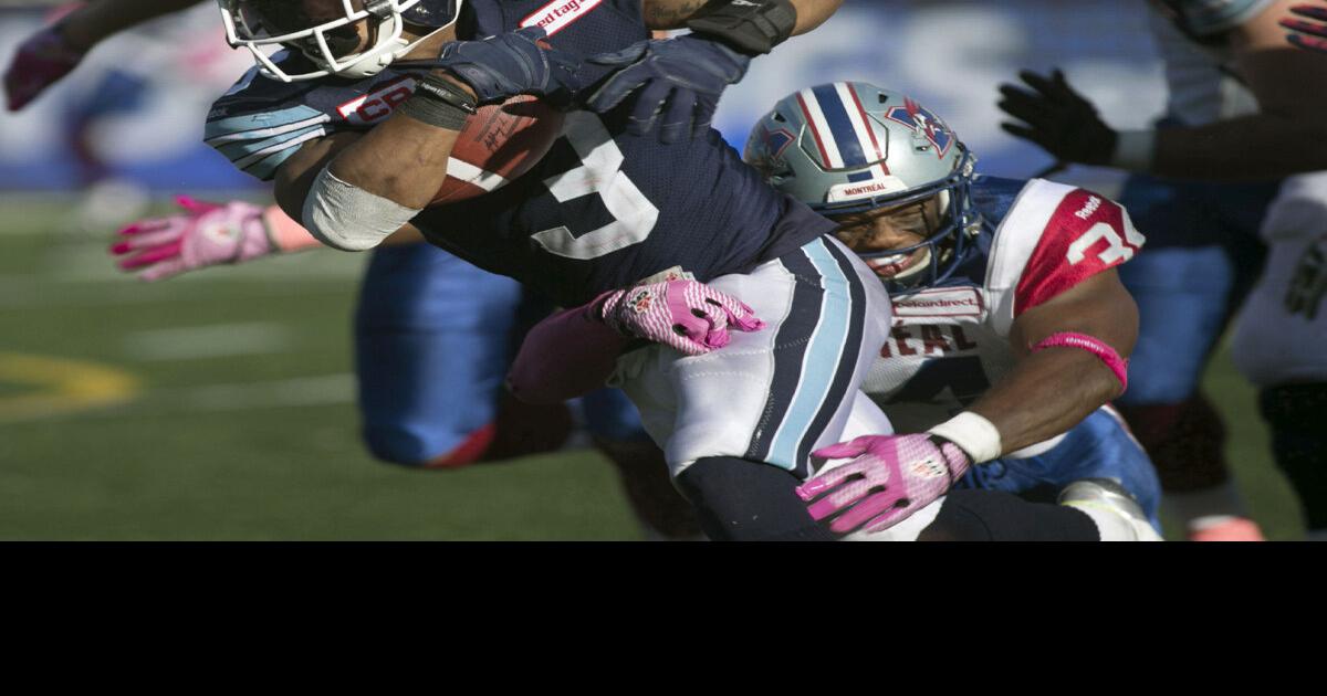 CFL all-star and Toronto Argo Brandon Whitaker just keeps on running to ...