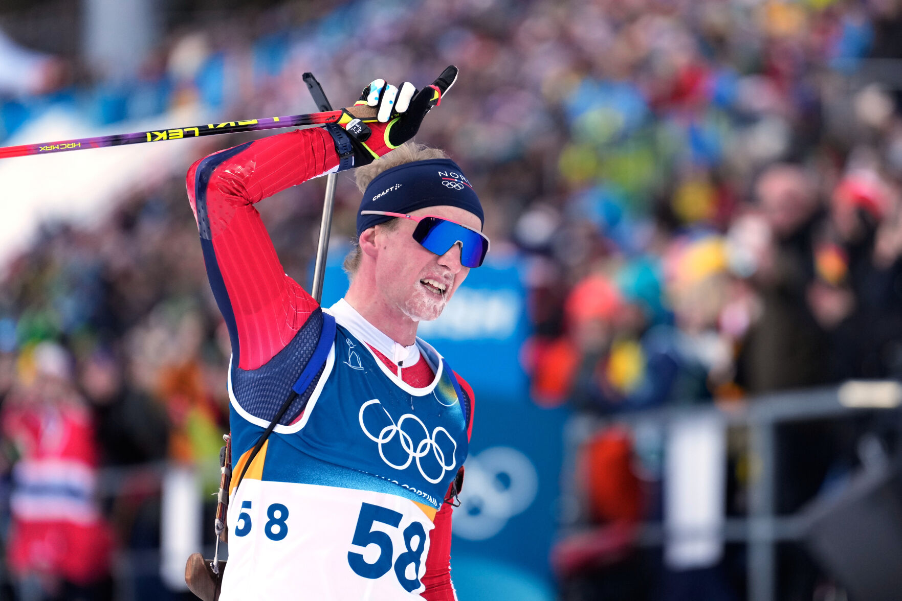Norway's Johan-Olav Botn recalls friend's death as he wins Olympic 20K biathlon