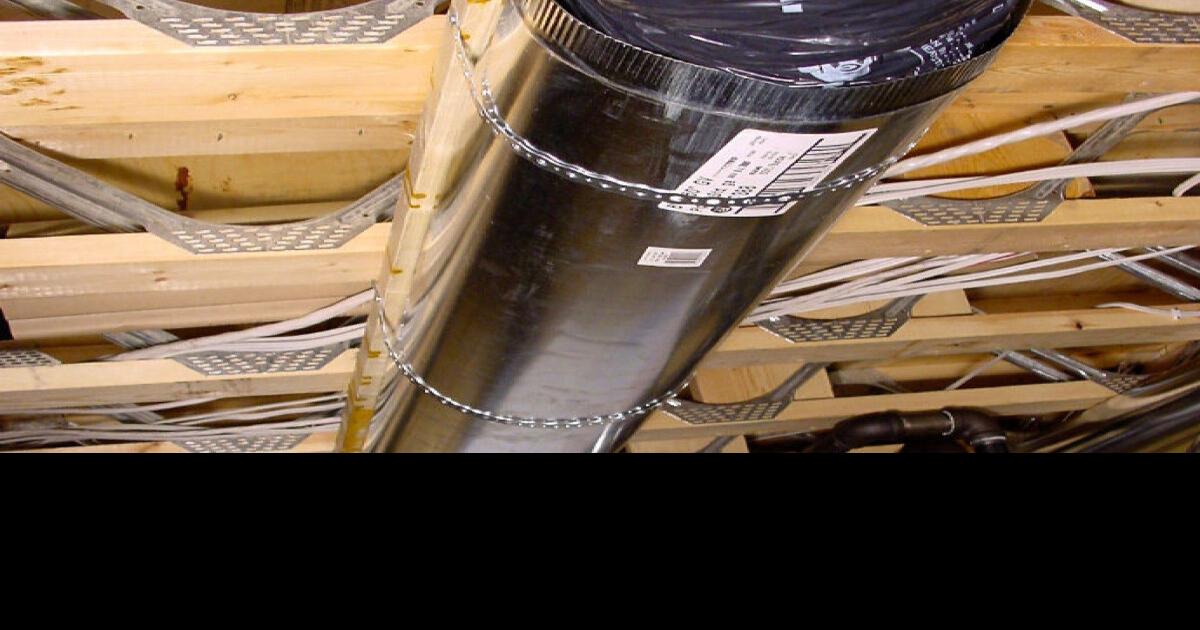 Keep HRV flex pipe straight and true