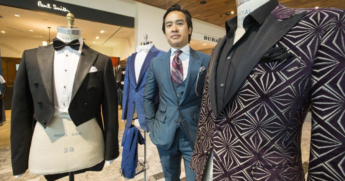 His bespoke suits reflect Michael Nguyen’s love of fashion