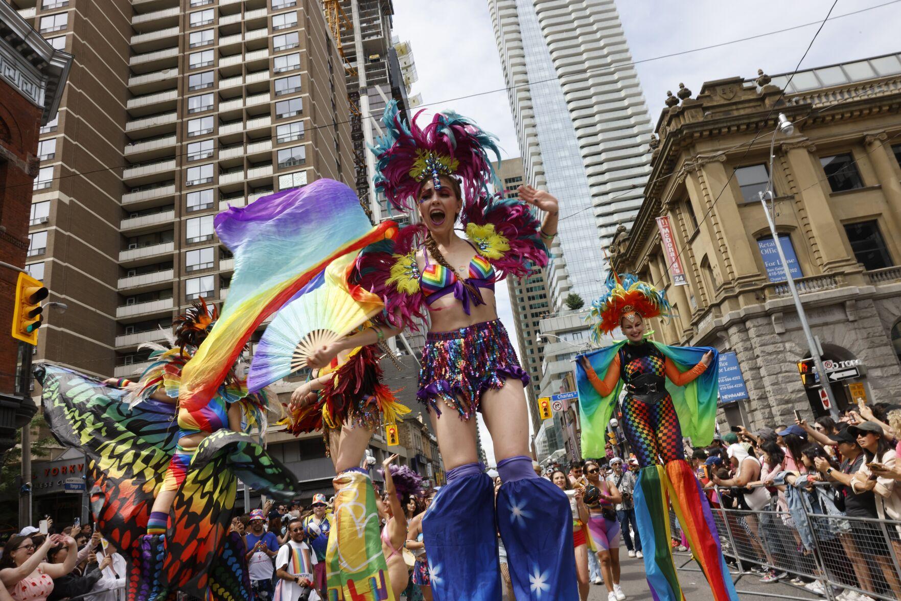 Thousands Celebrate Torontos Pride Parade Ended By Protest