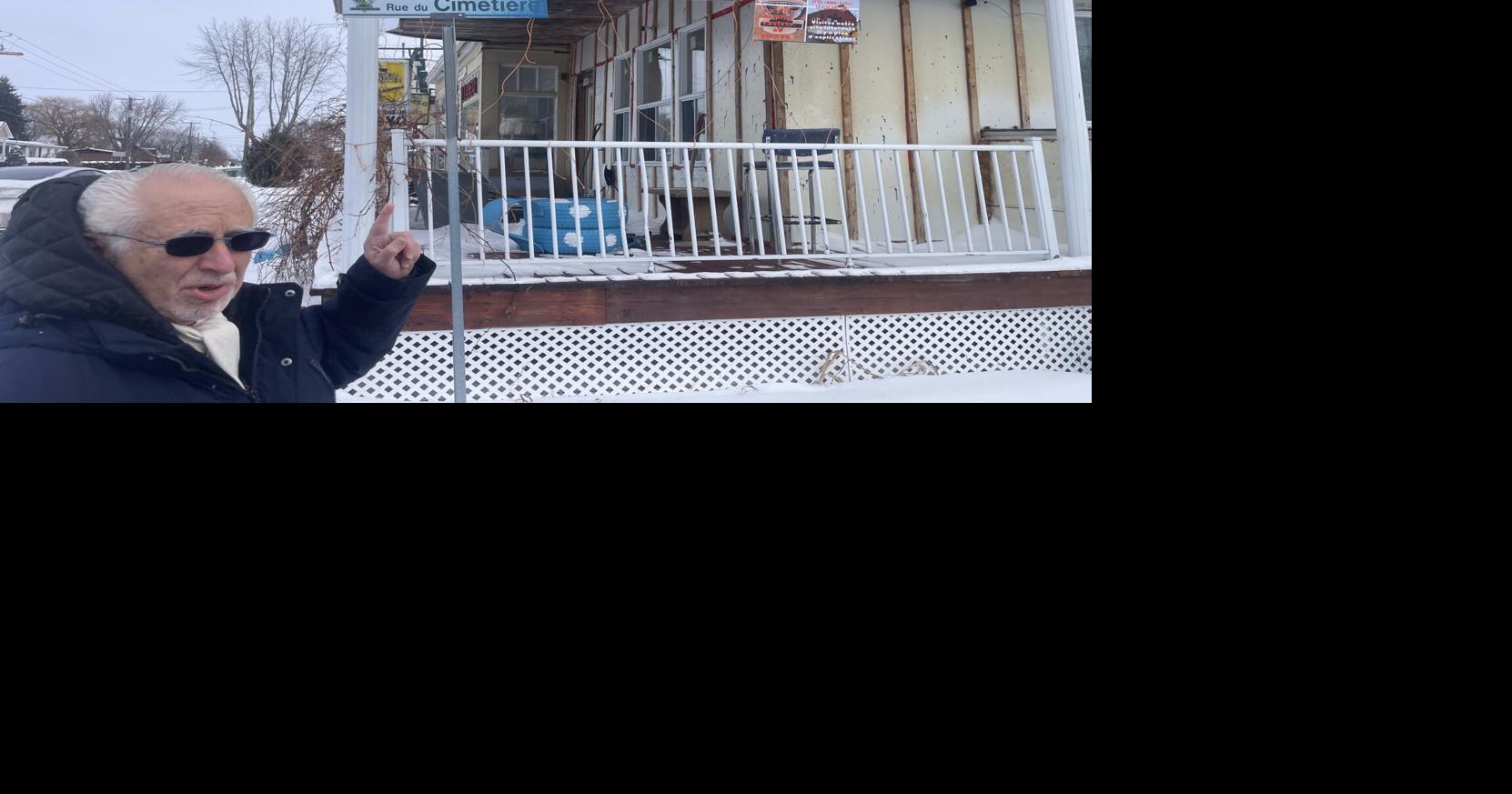 Freedom of expression vs. symbols of hate battle on a porch