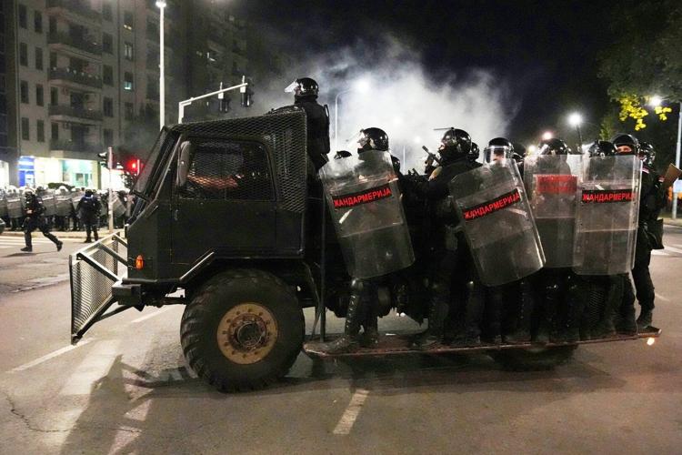 Serbia's populist leader vows tough response to protesters following riots