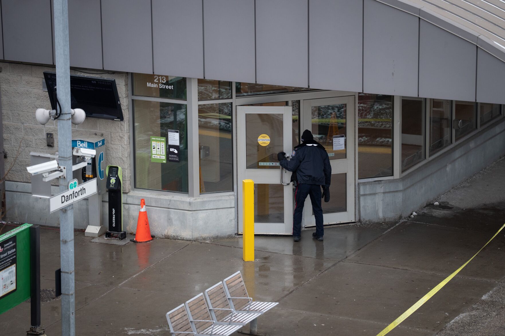 Man dead in police shooting at Danforth GO