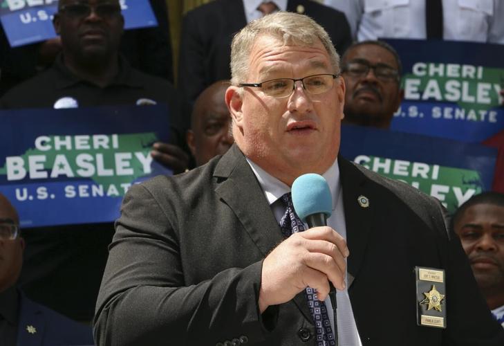 Beasley touts sheriff support, opposes ‘defund the police’