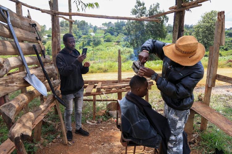 A Kenyan barber who wields a sharpened shovel thrives on Africa's ...
