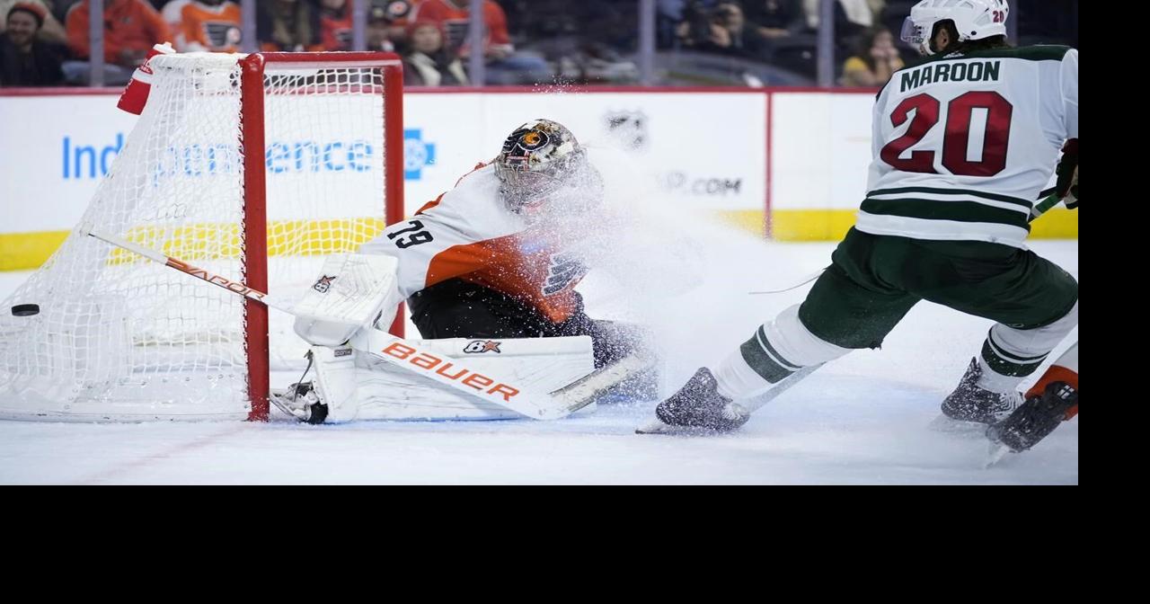 Brink scores first two NHL goals in Flyers' 6-2 romp over the Wild