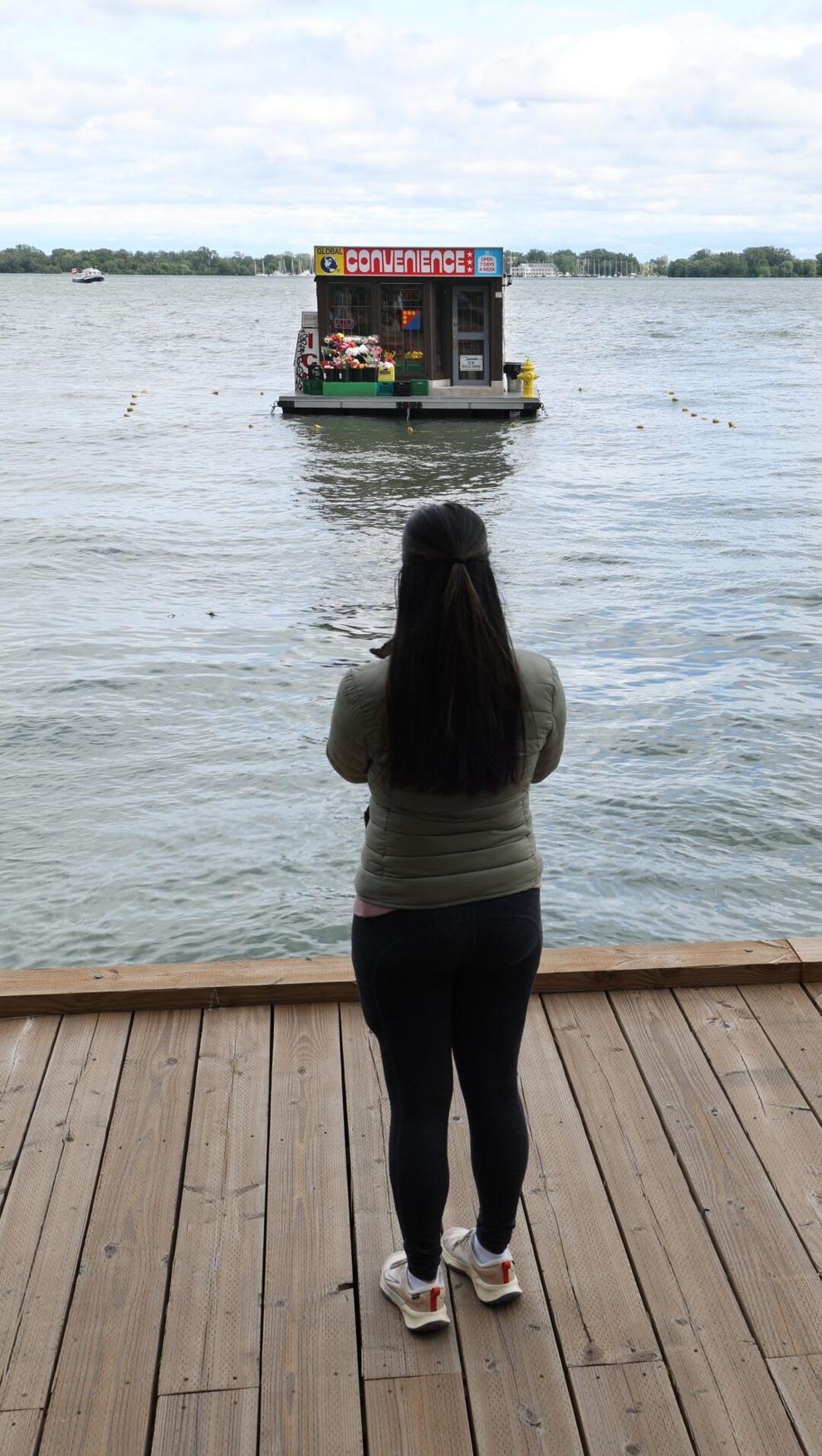 Why a convenience store is floating in Lake Ontario, Toronto