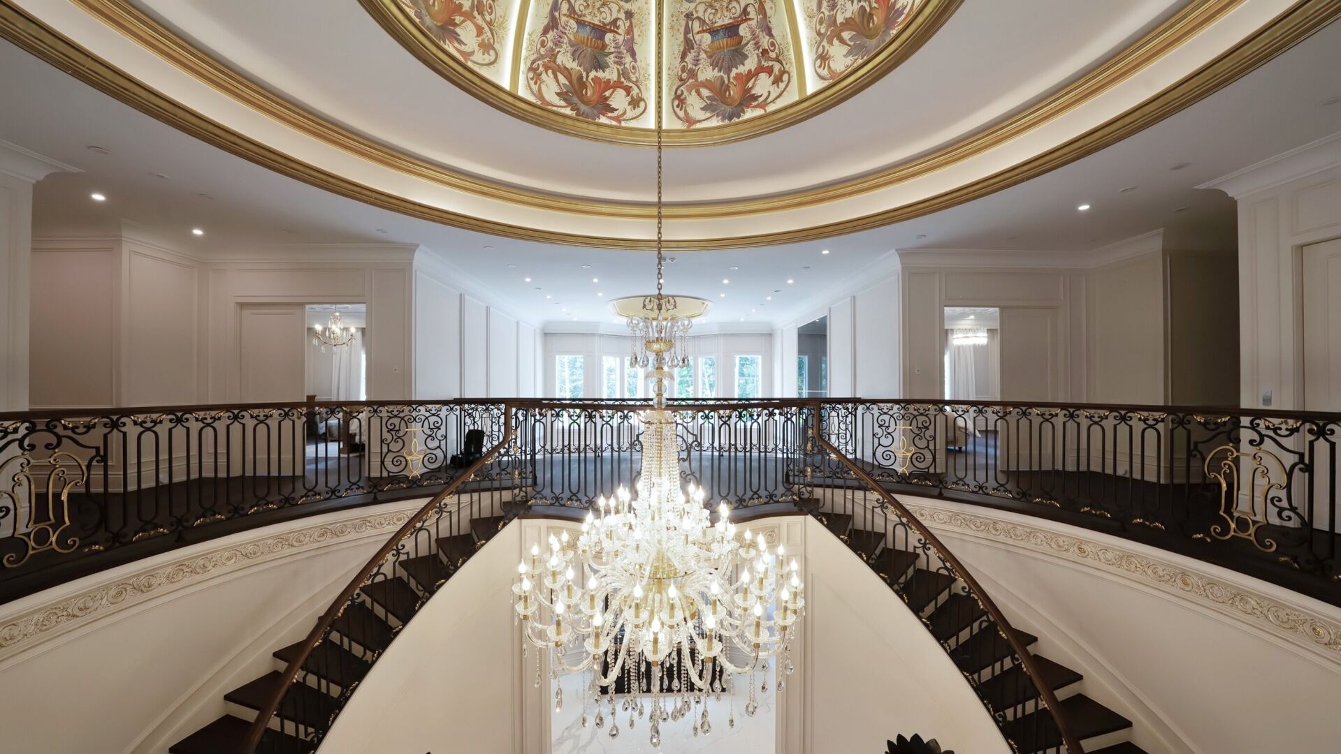 This $32M Bridle Path home glistens with gold and silver rooms