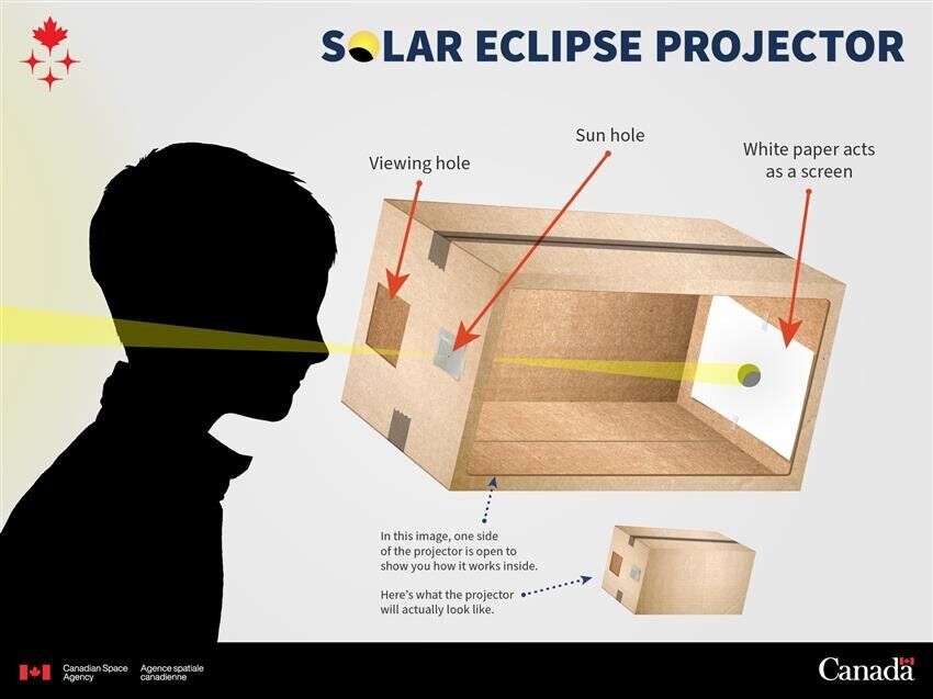 How to make a pinhole camera to view the total solar eclipse