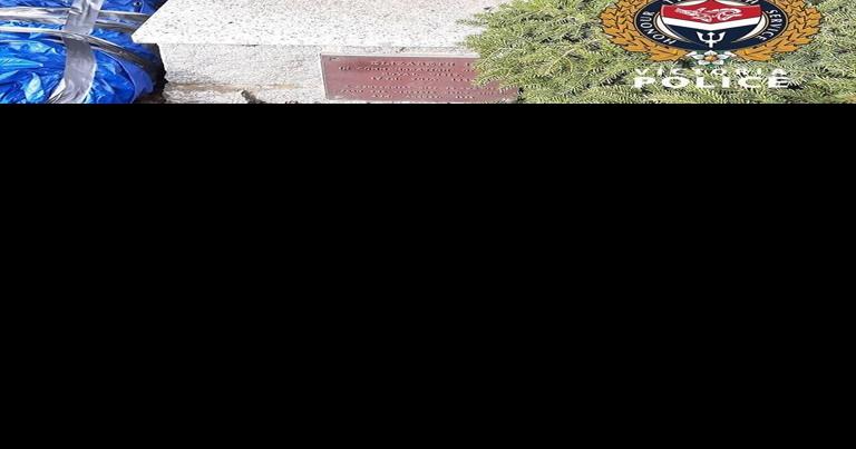 B.C. police looking for witnesses to statue beheading, graffiti spree