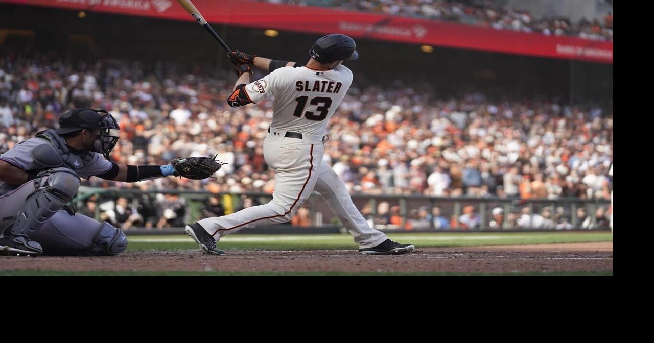 Austin Slater’s double in 10th lifts Giants past Marlins 6-5