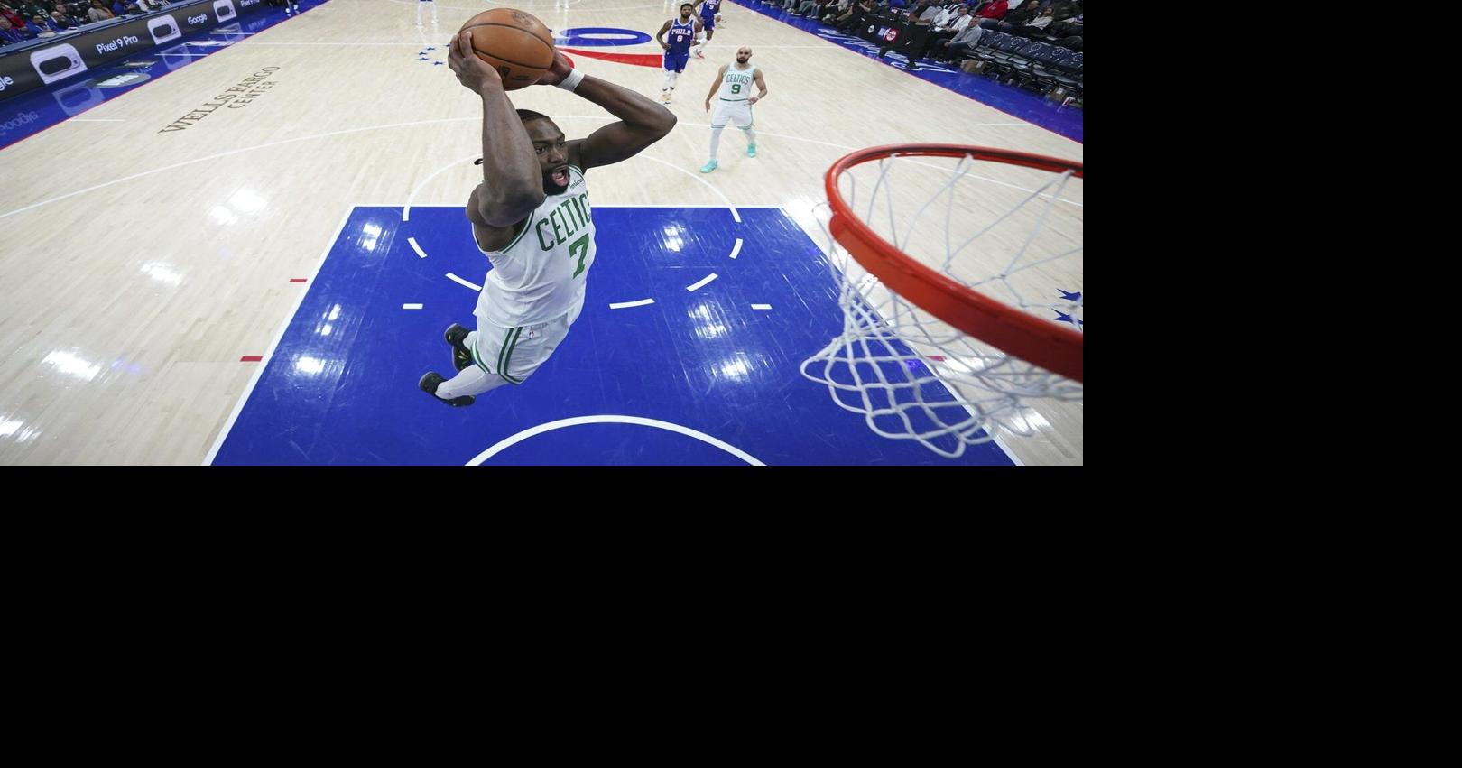 Pritchard and Tatum lead Celtics to 124-104 win over 76ers