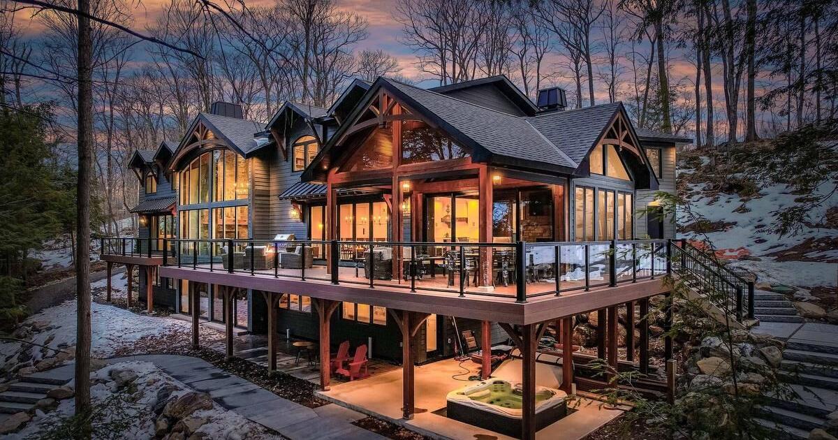 Inside this brand new $16M Muskoka cottage with lakefront views