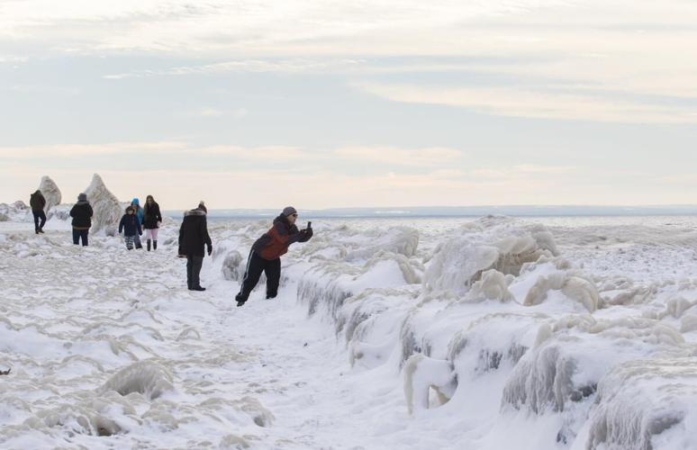 Frozen Lake Erie households fear flooding next
