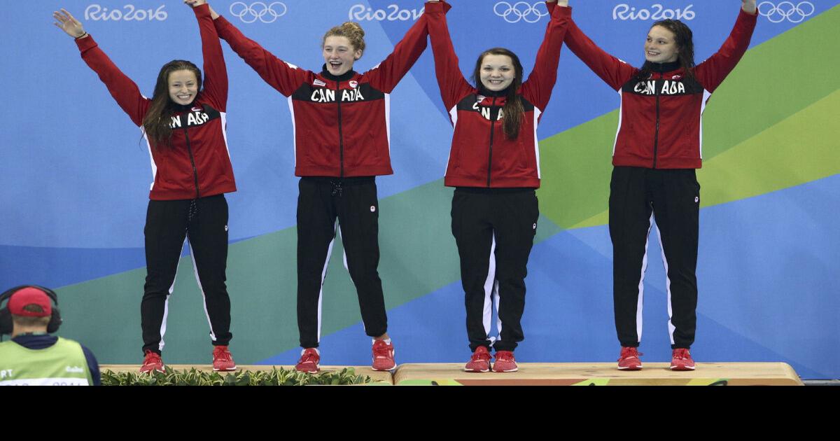Canada’s female swimmers win Canadian Press team of the year